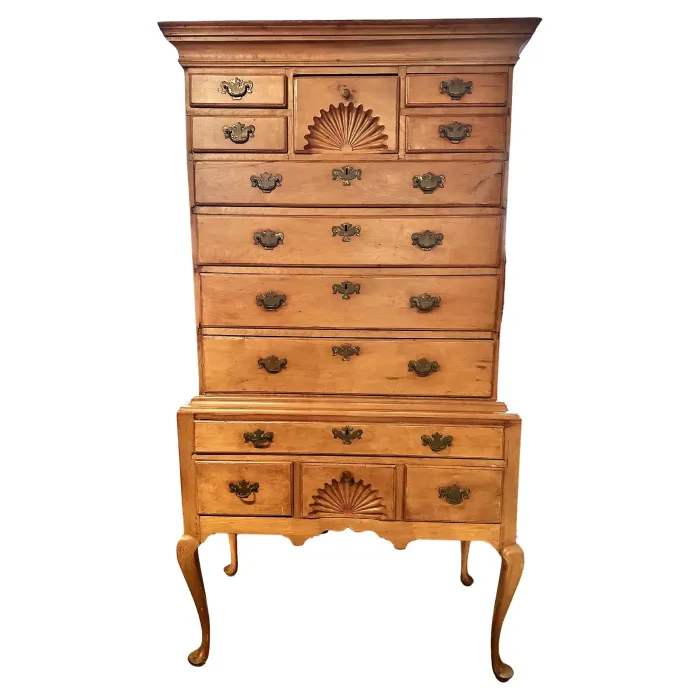 18th Century American Queen Anne Cherry Highboy - Perim Lang Antiques